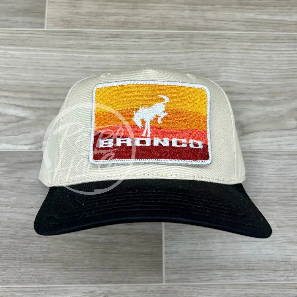 Ford Bronco Patch on Natural/Black Retro Hat
