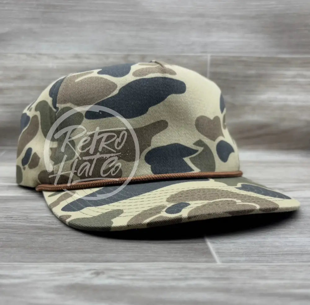 Blank Old School / Duck Camouflage Rope Hat