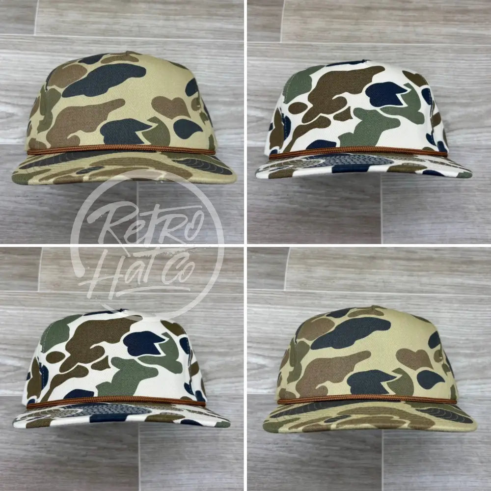 Blank Old School / Duck Camouflage Rope Hat