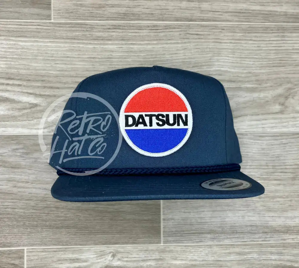Datsun Patch on Blue Classic Rope Hat