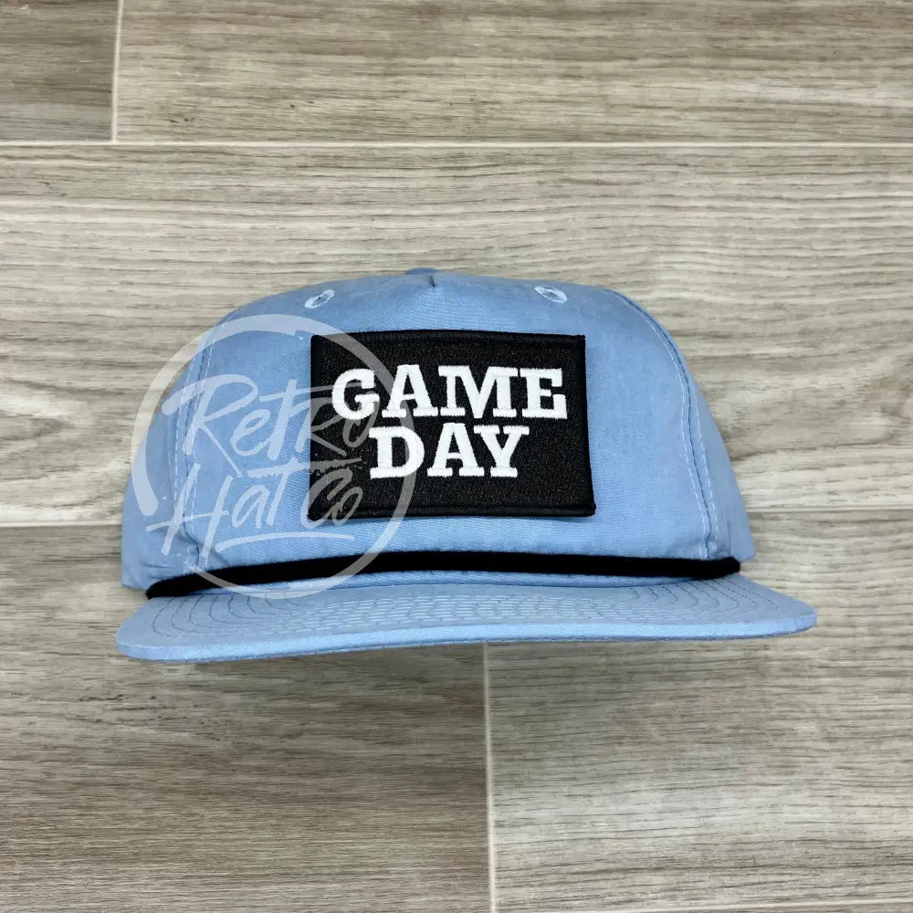 Game Day Patch on Two Tone Retro Rope Hat