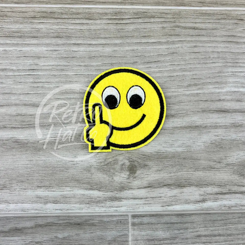 Smiley Face Flip Off (FU) Emoji