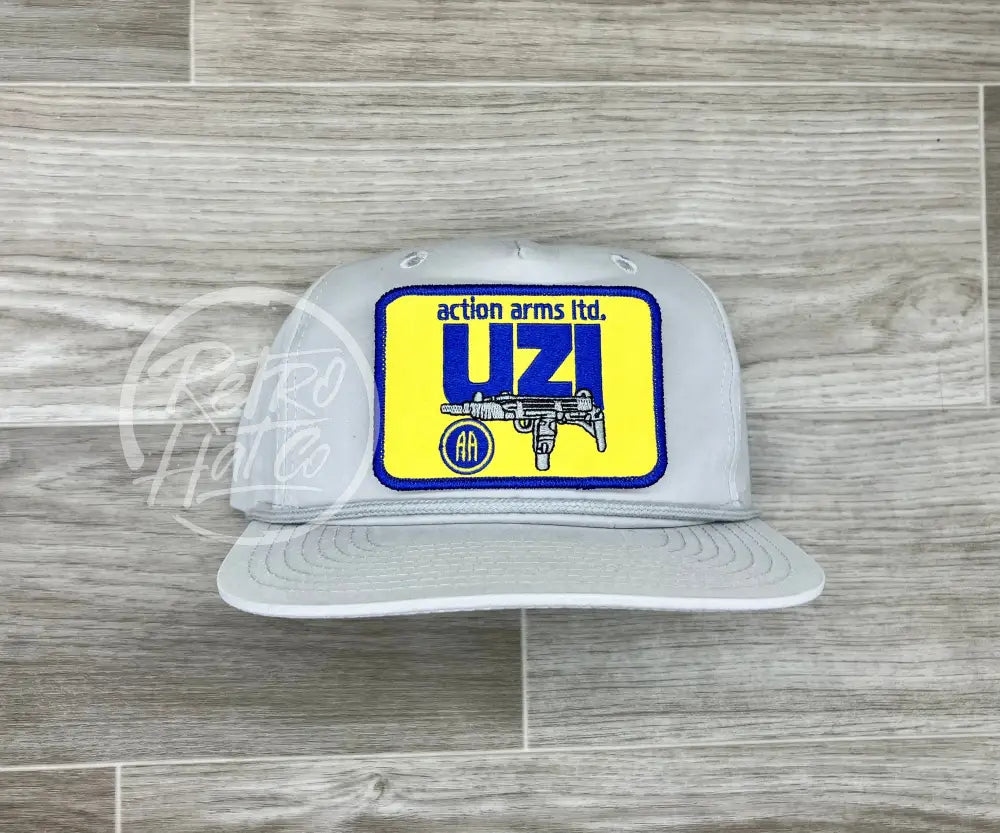 Uzi Patch on Smoke Gray Retro Rope Hat